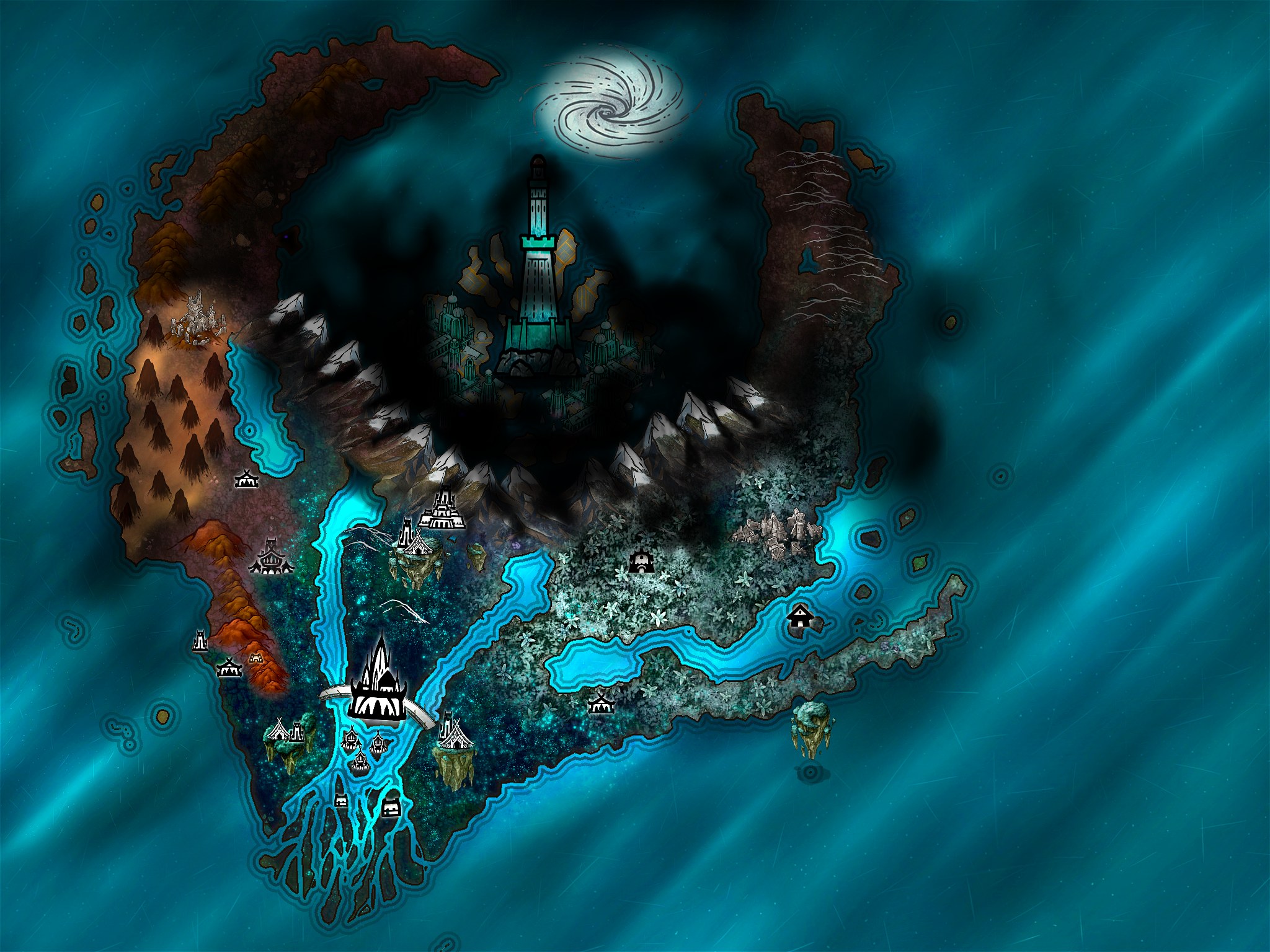 The Sunken Ring and Inner Sea Geographic Location in Temenos | World Anvil