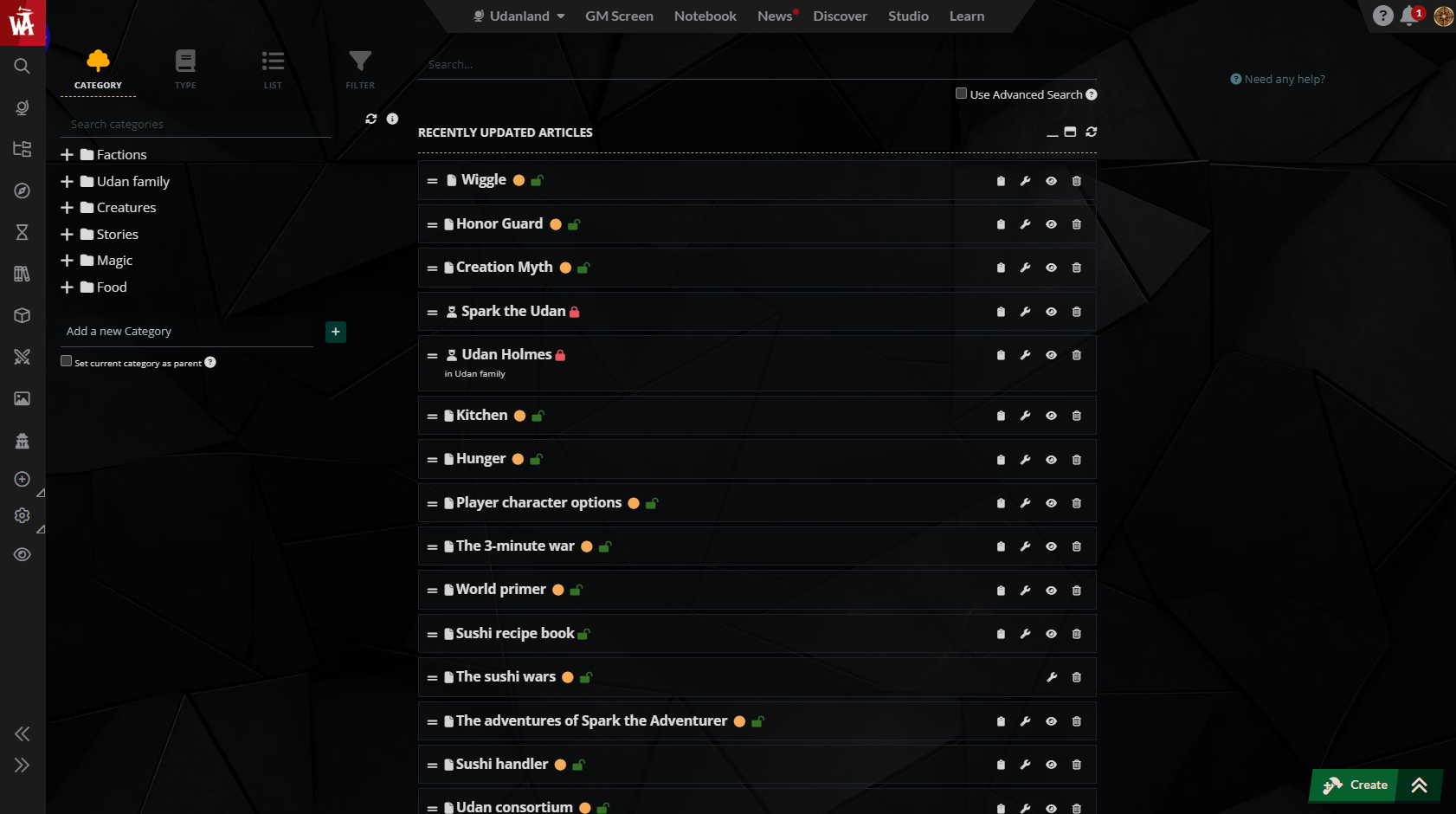 Lesson 1: Get Started with Articles in World Anvil Beginner Tutorials Knowledge Base | World Anvil