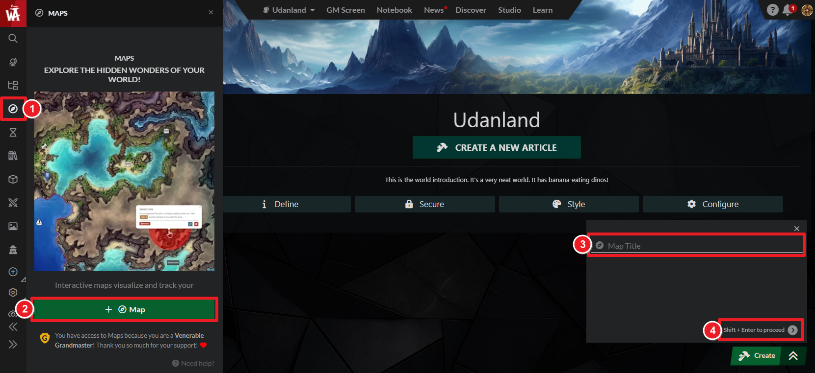 Lesson 5: Getting Started with Maps in World Anvil Beginner Tutorials Knowledge Base | World Anvil
