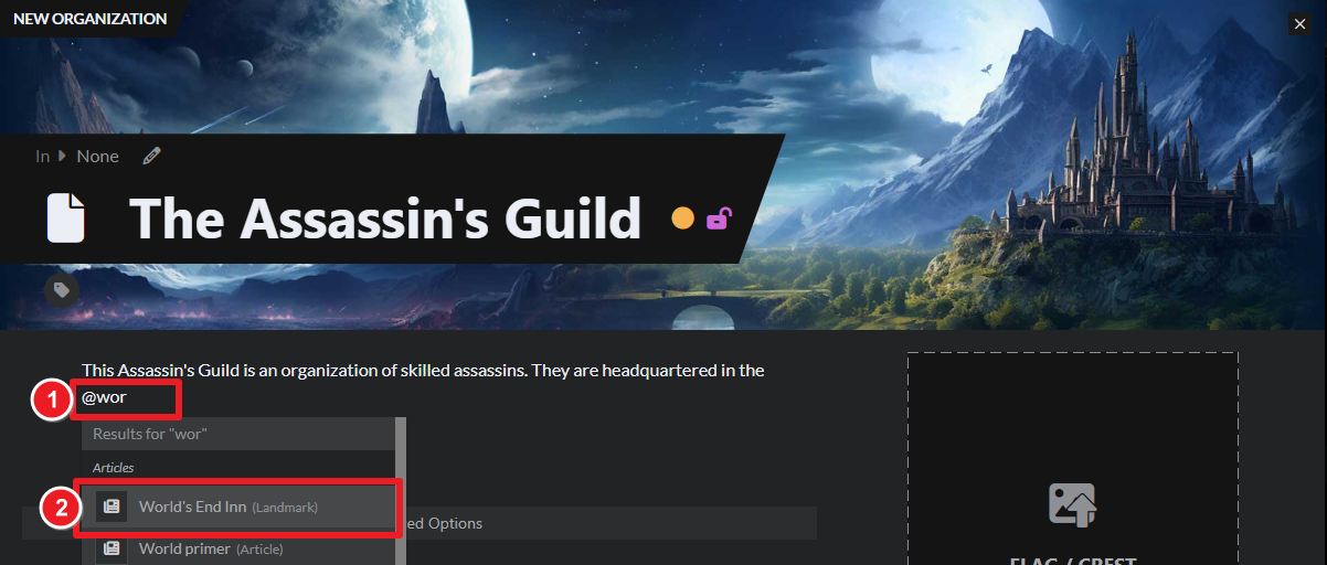 Lesson 1: Get Started with Articles in World Anvil Beginner Tutorials Knowledge Base | World Anvil
