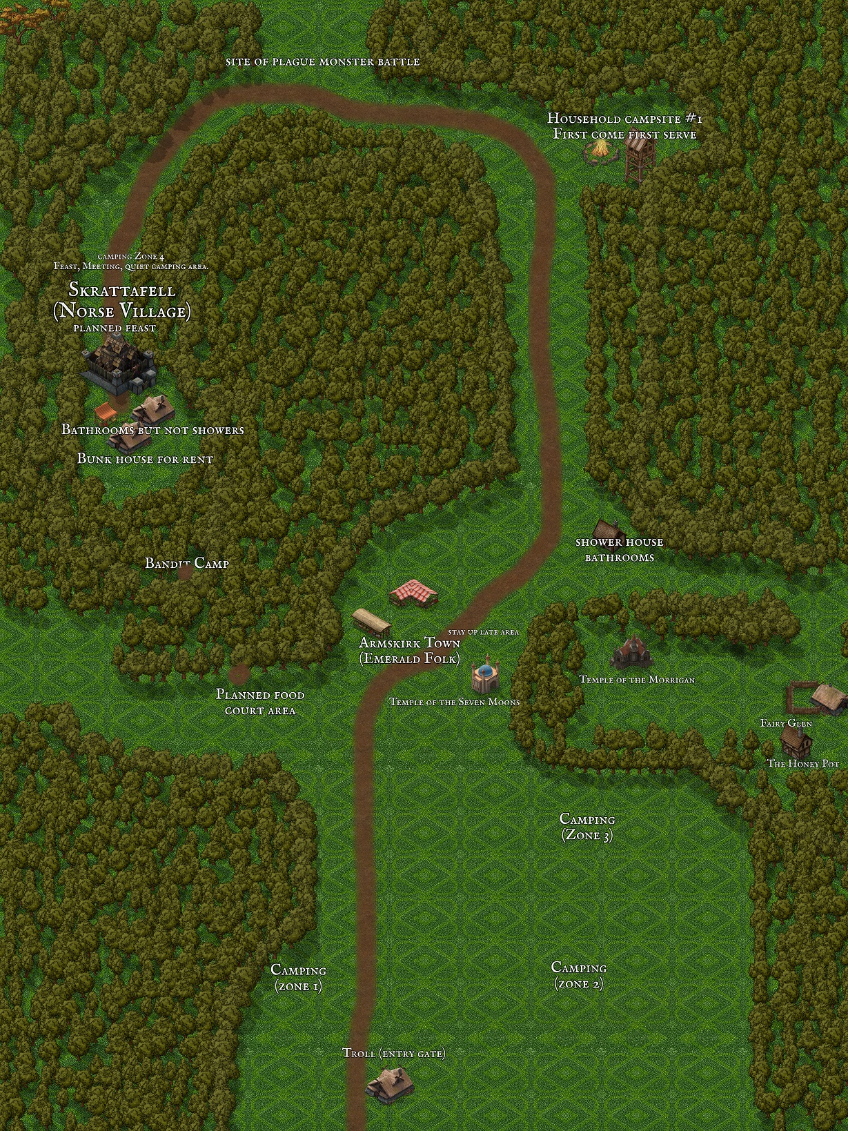 Armskirk and Skrattafell, before the Night of Embers in Dawn Lands LARP ...